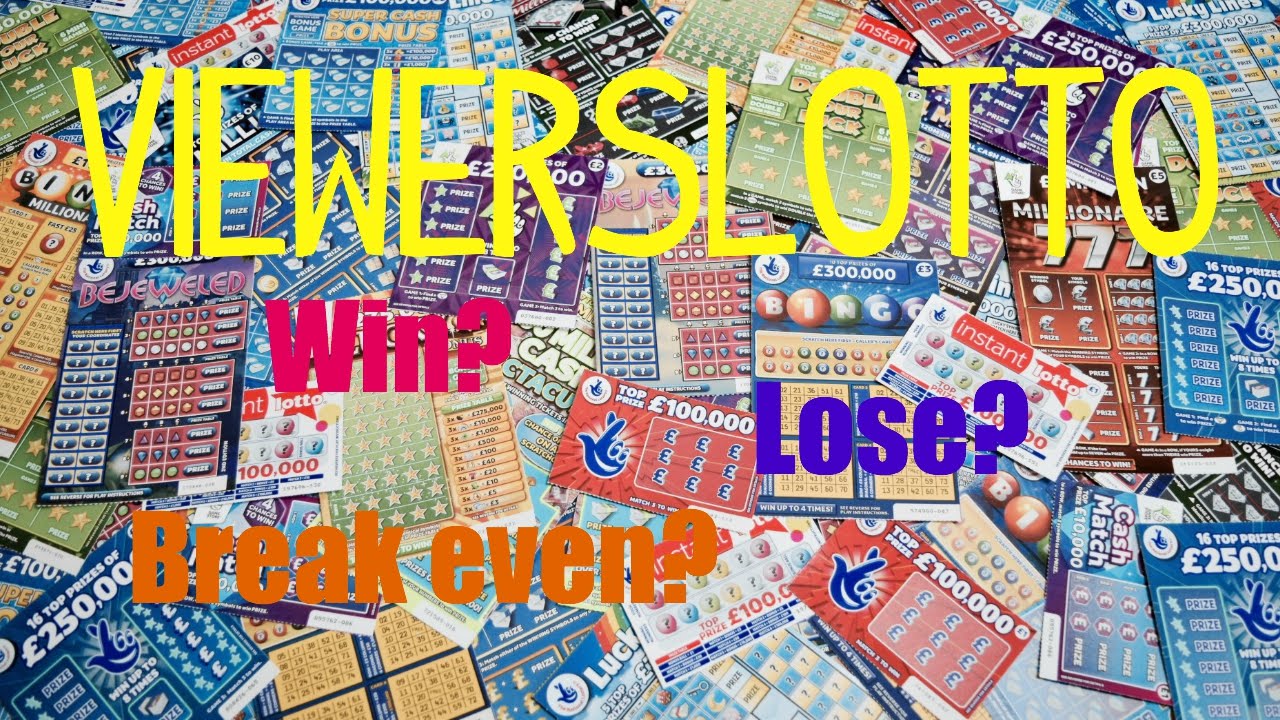 Viewerslotto Instant Lottery Scratch off Scratchcard Winners? Losers ...