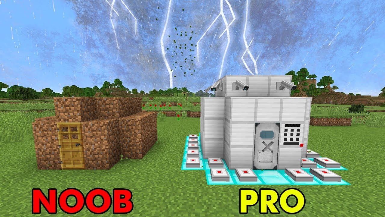 Tornado vs Security House in Minecraft - YouTube