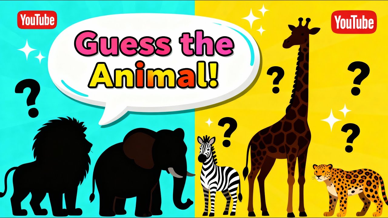 Guess the Animal from the Shadow II | Fun Learning Game for Kids I ...