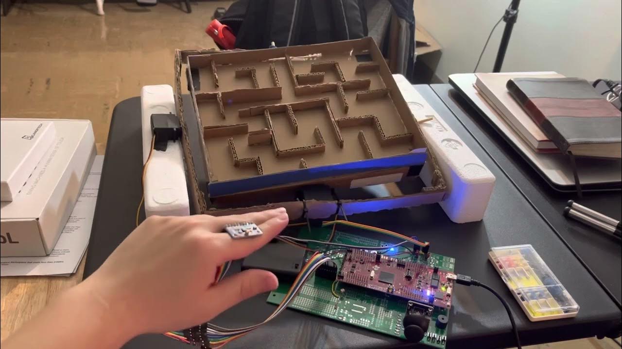 IMU/Gyro controlled Marble Maze game - prototype - YouTube