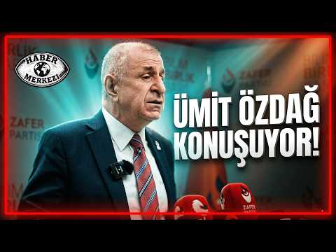 Zafer Partisi Genel Başkanı Ümit Özdağ, basın toplantısı düzenliyor