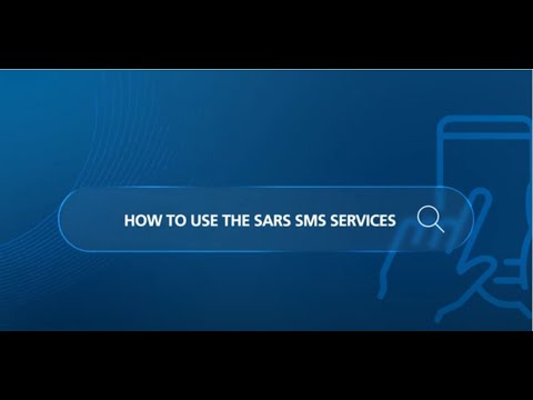 How to use the SARS SMS Service - YouTube