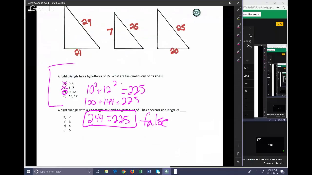 Intense Math Review Class Part 5 TEAS GEOMETRY Continued - YouTube