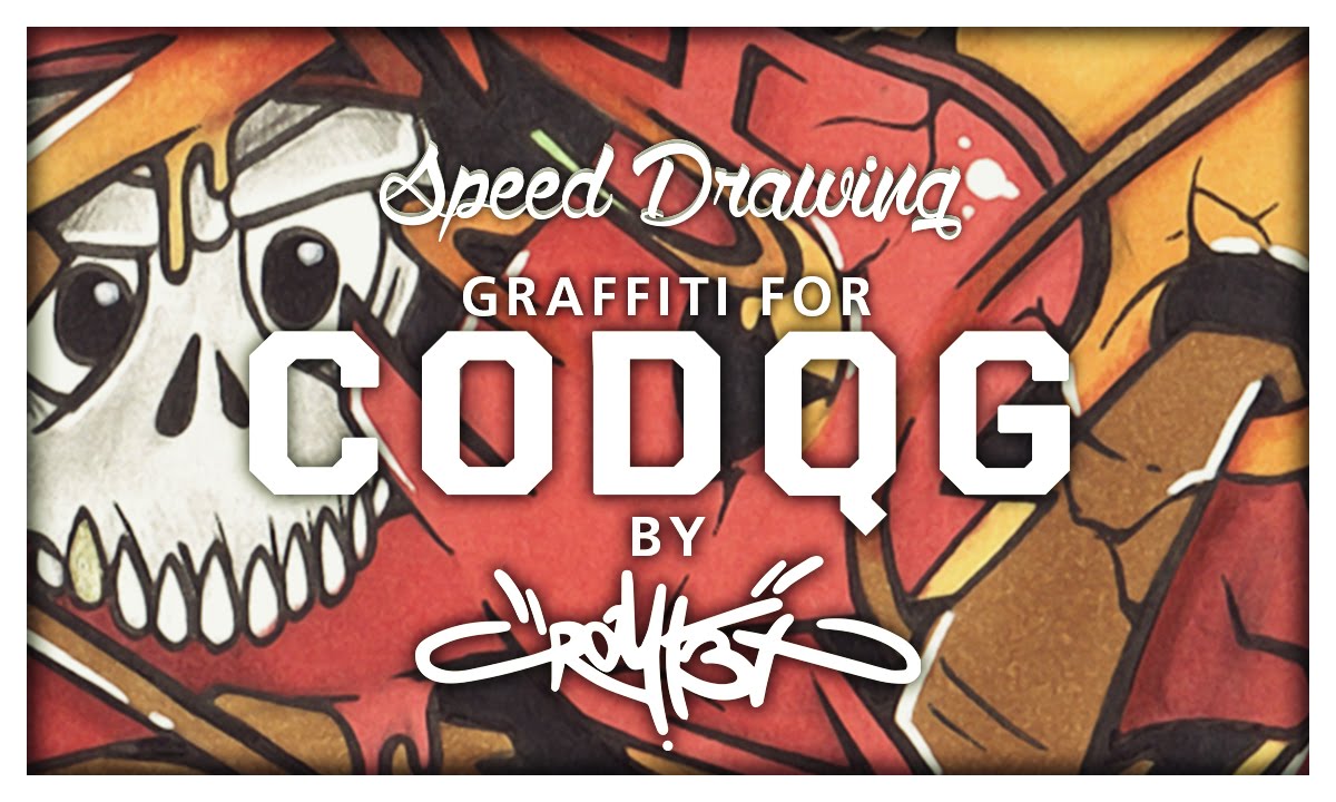 Speed drawing graffiti for "CODQG" by Rayt3x - YouTube