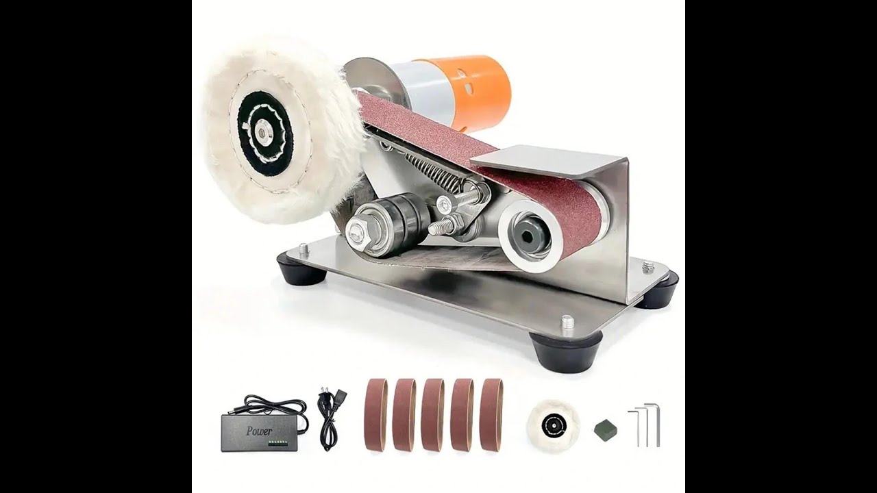 Unboxing - Mini Electric Belt Sander & Grinder for Woodworking and ...
