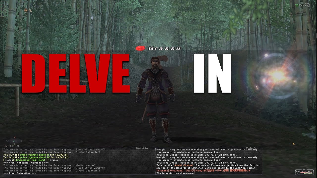 FFXI *GOOD GIL SOURCE* Delve Overview - YouTube