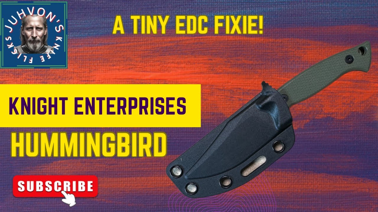 Knight Elements Hummingbird!! A tiny EDC Fixed Blade! - YouTube
