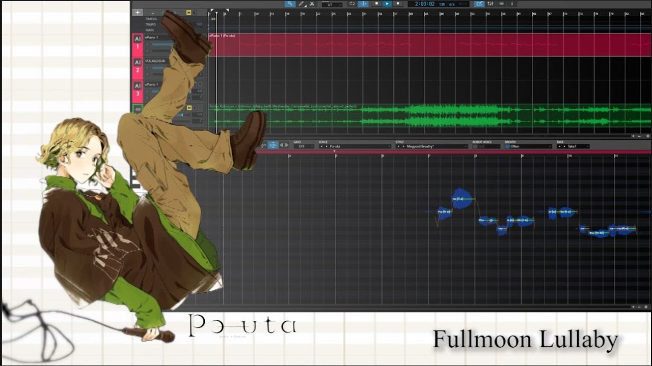 Porter Robinson - Fullmoon Lullaby [ Po-Uta Cover ] - YouTube