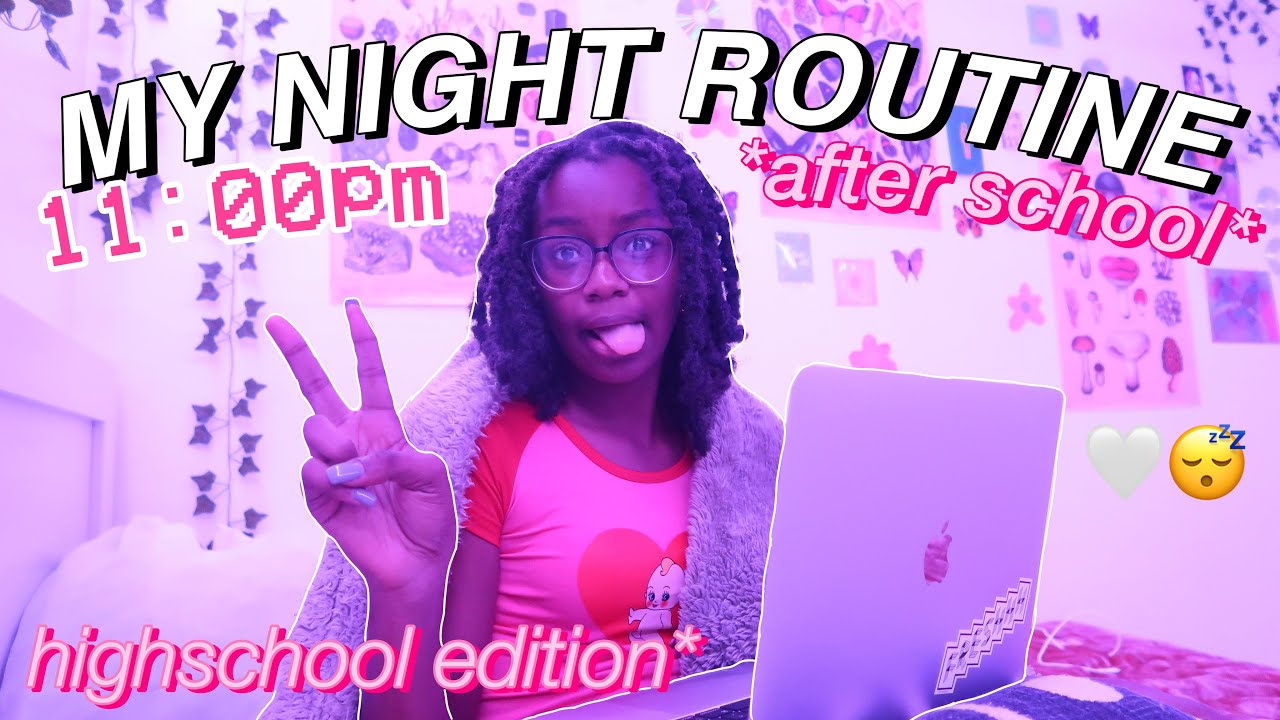 my *realistic* school night routine 2021! - YouTube