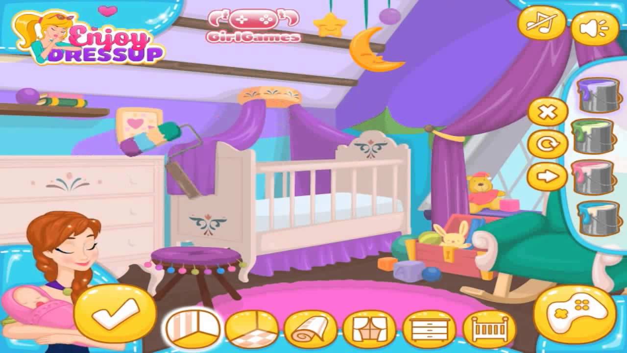 [Let's Play Baby Games] Disney Frozen Game - Frozen Anna Newborn House ...