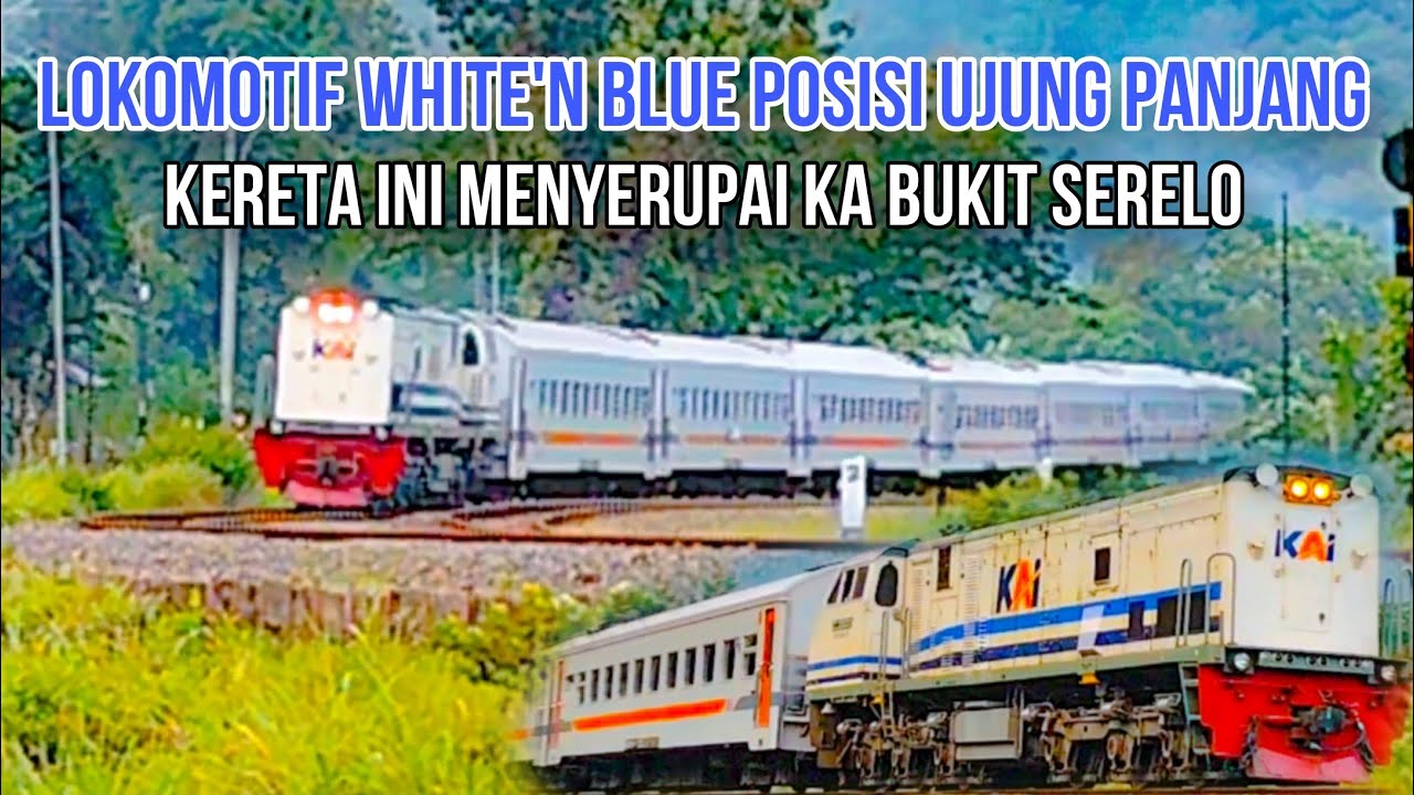 LOKOMOTIF CC 203 WHITE'N BLUE BERDINAS UJUNG PANJANG | Kereta ini ...