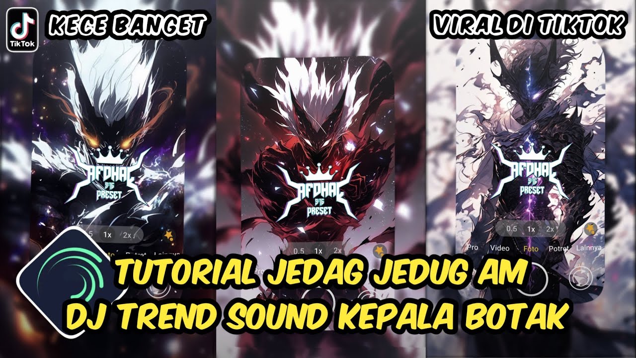 Tutorial Jedag Jedug Alight Motion DJ Sound Trend Kepala Botak - YouTube