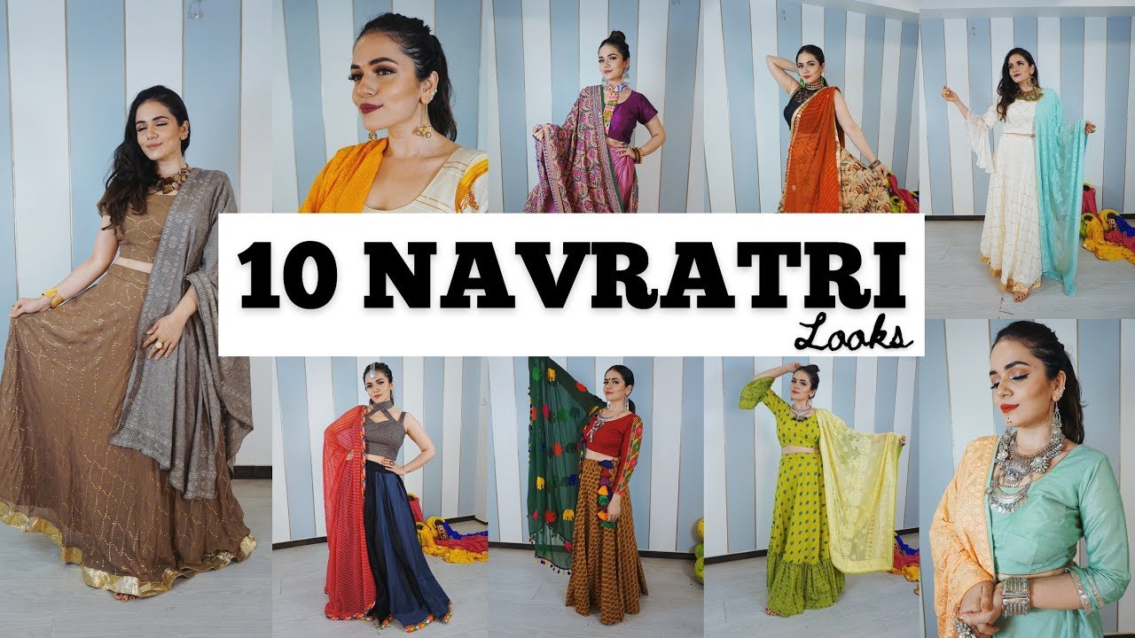 NAVRATRI 2019 LOOKBOOK | Heena Somani - YouTube