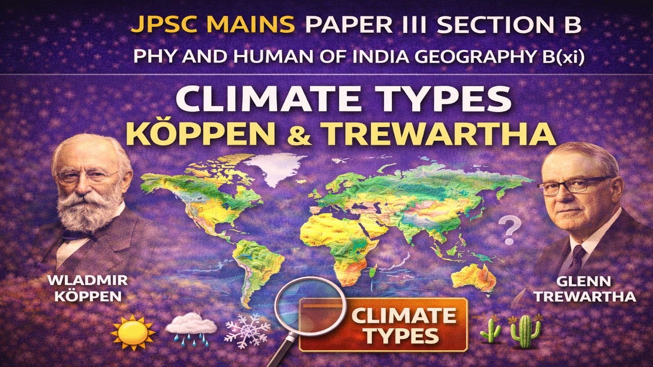 Climate types Koppen & Trewartha (english) JPSC MAINS PAPER III SECTION ...