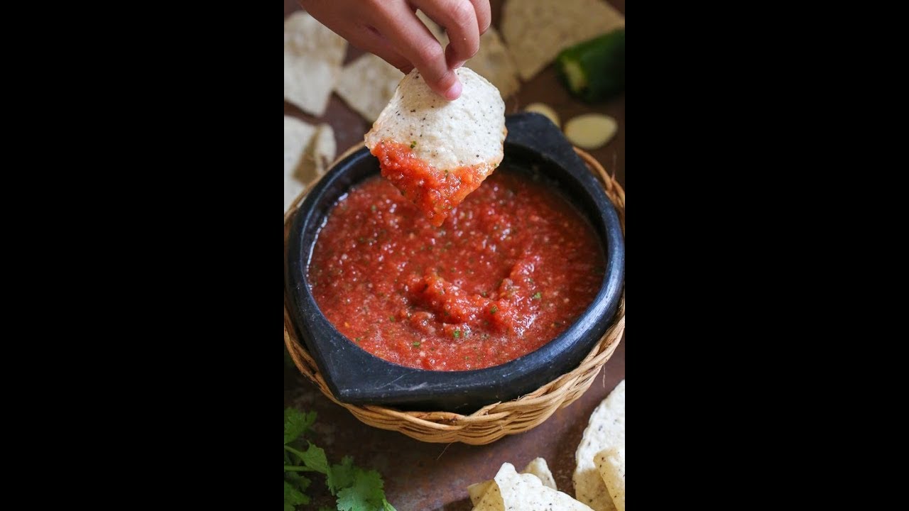 How To Make Salsa In 4 Min! (My Aunt's Recipe) - YouTube