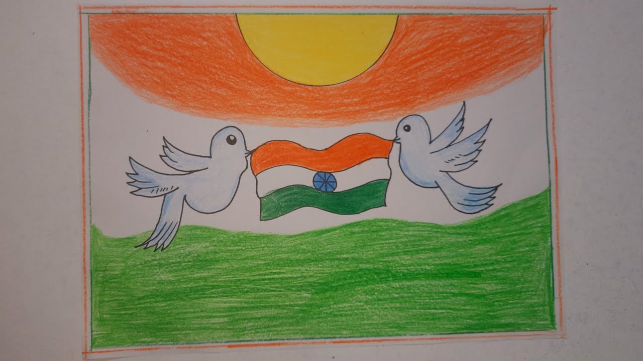 Independence day drawing step by step | Independence day poster ...