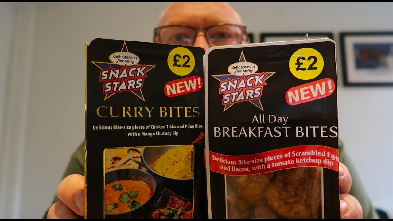 NEW B&M Snack Stars All Day Breakfast Bites & Curry Bites - YouTube