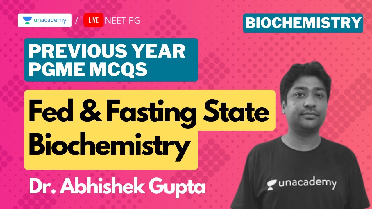 Previous Year PGME MCQ Discussion on Fed & Fasting State Biochemistry ...