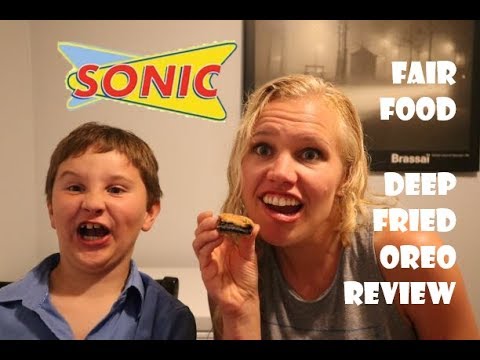 Sonic's NEW Deep Fried Oreo | Fair Food | Review - YouTube