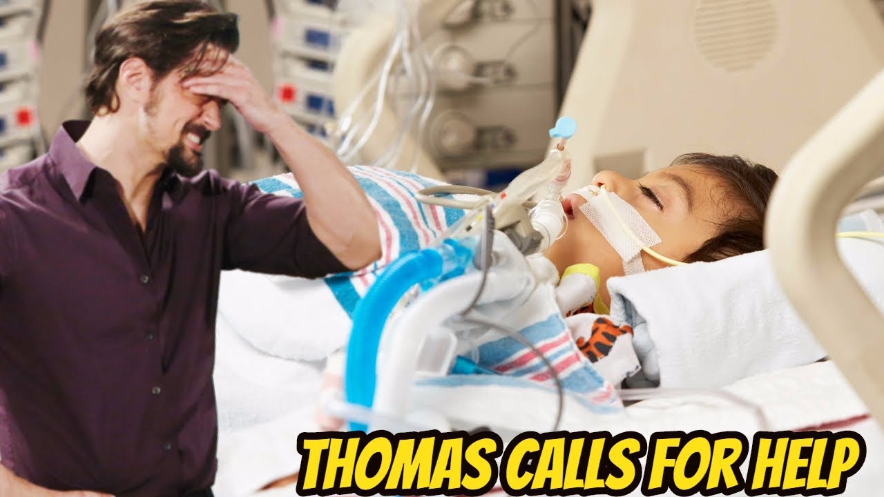 Thomas returns to town to ask Ridge to donate blood to save Douglas ...