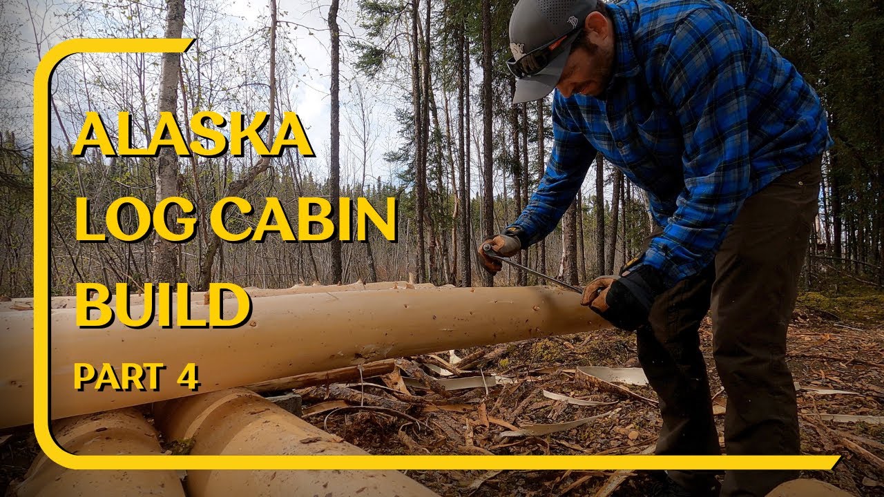 Rustic Alaska Log Cabin Build Off Grid in the Woods ASMR - YouTube