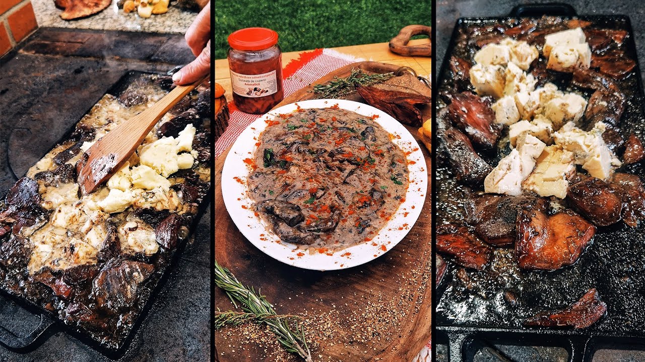 [4K] 🍄 BEEFSTEAK FUNGUS MUSHROOMS, MARINATED & COOKED ON THE STOVE W ...