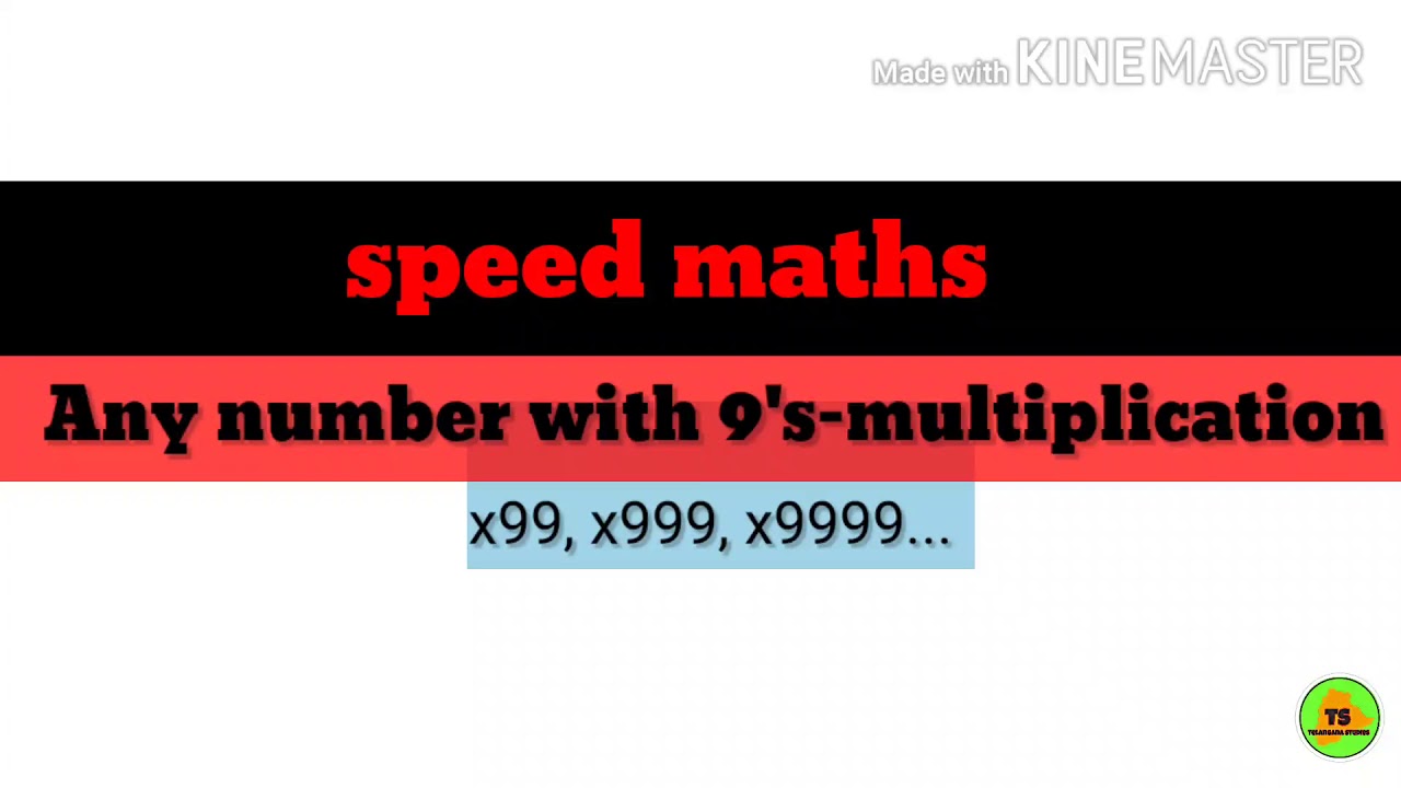 Any number with 9s multiplication - YouTube