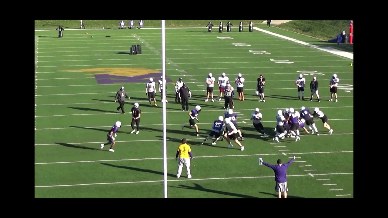 Sam Walker running back #40 inside zone 2 - YouTube