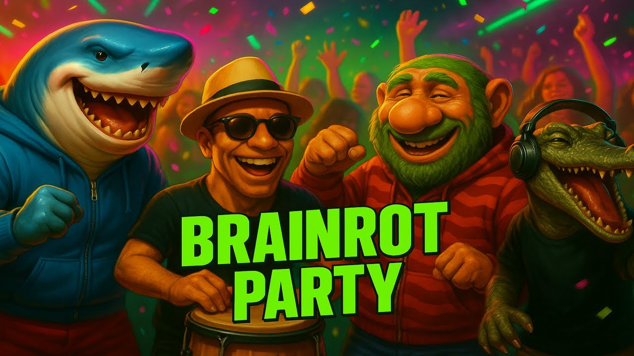 Meme Br - Brainrot Party x Party Tunes (Brainrot Song Cover) - YouTube