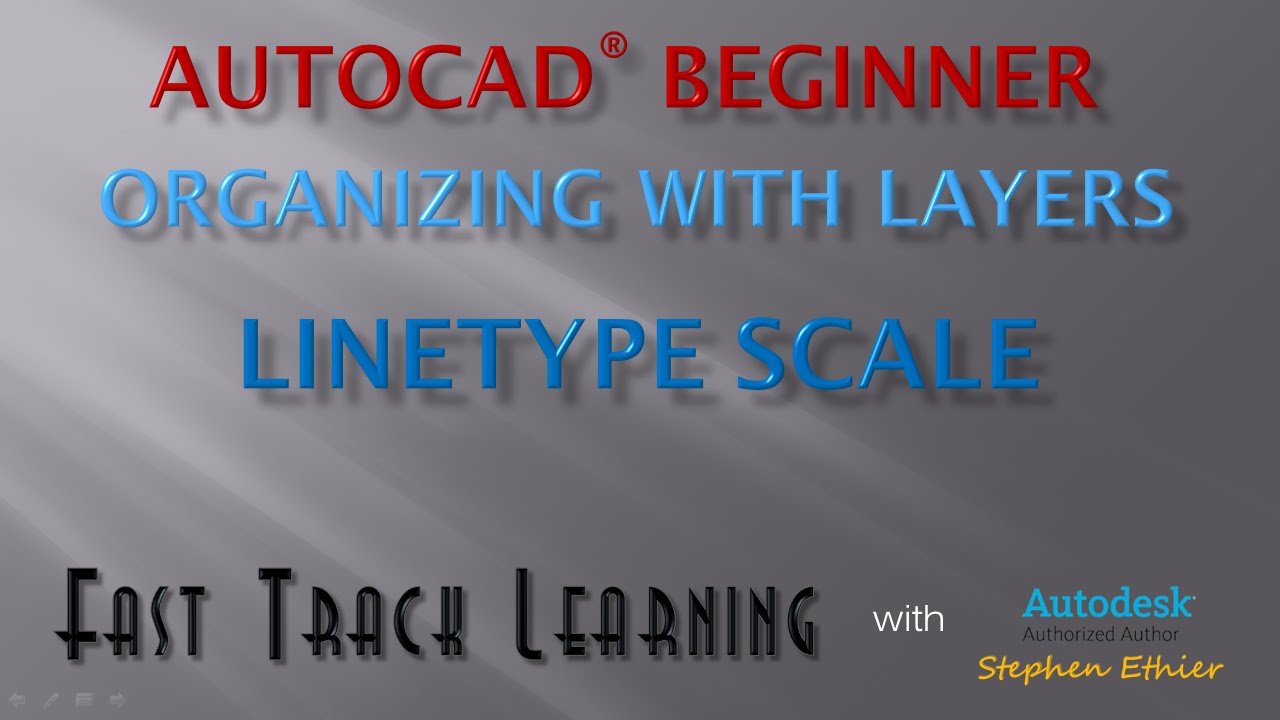 AutoCAD 2015 - Linetype Scale - FTL Tutorial - YouTube