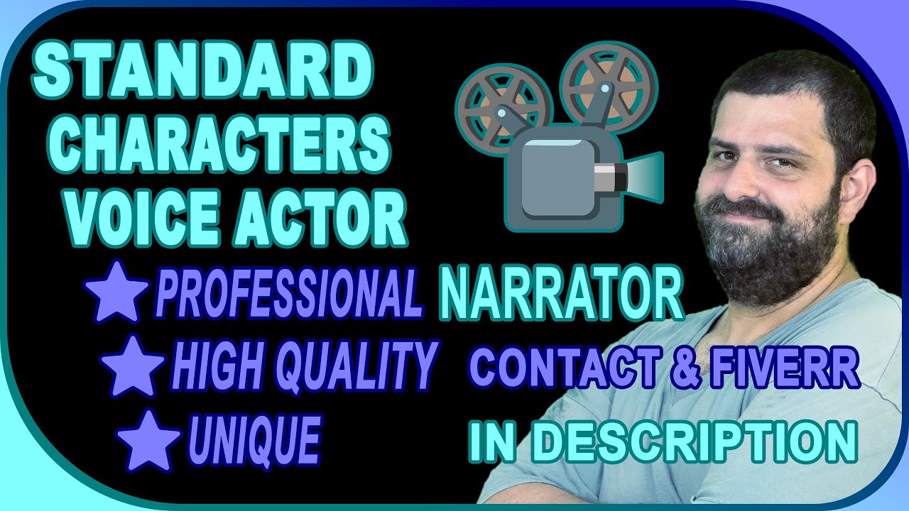 Narrator Voice Over Artist - links in description - YouTube