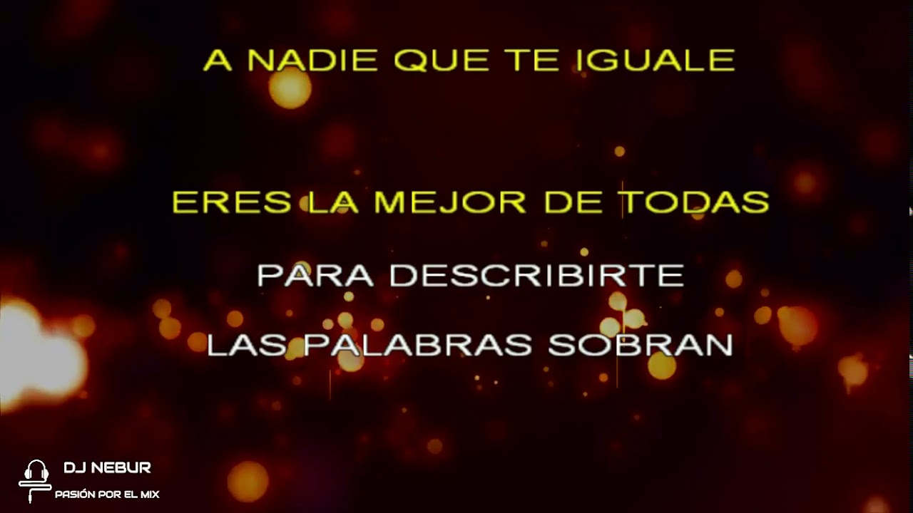 LA MEJOR DE TODAS KARAOKE HD 2019 - YouTube