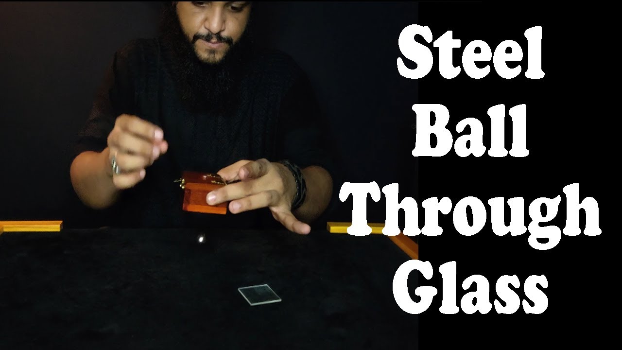 Steel Ball Through Glass - YouTube