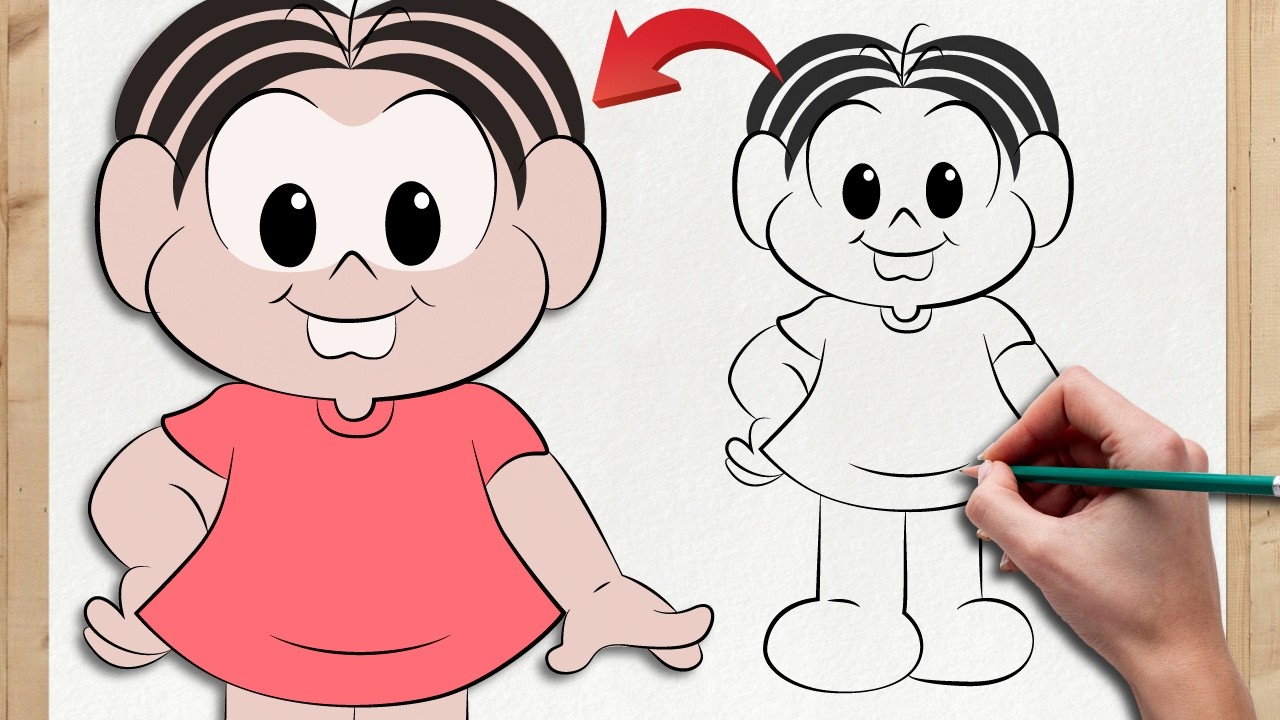 COMO DESENHAR A MÔNICA 😄 | Turma da Mônica | Passo a Passo | Primo ...