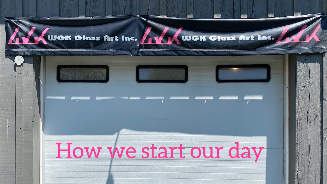 How we start our day at WGK Glass Art - YouTube