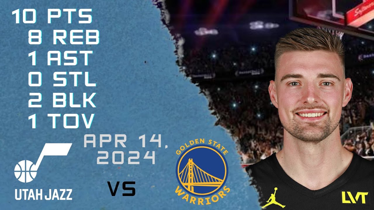 Micah Potter Player Full Highlights VS WARRIORS NBA Regular Season Game ...