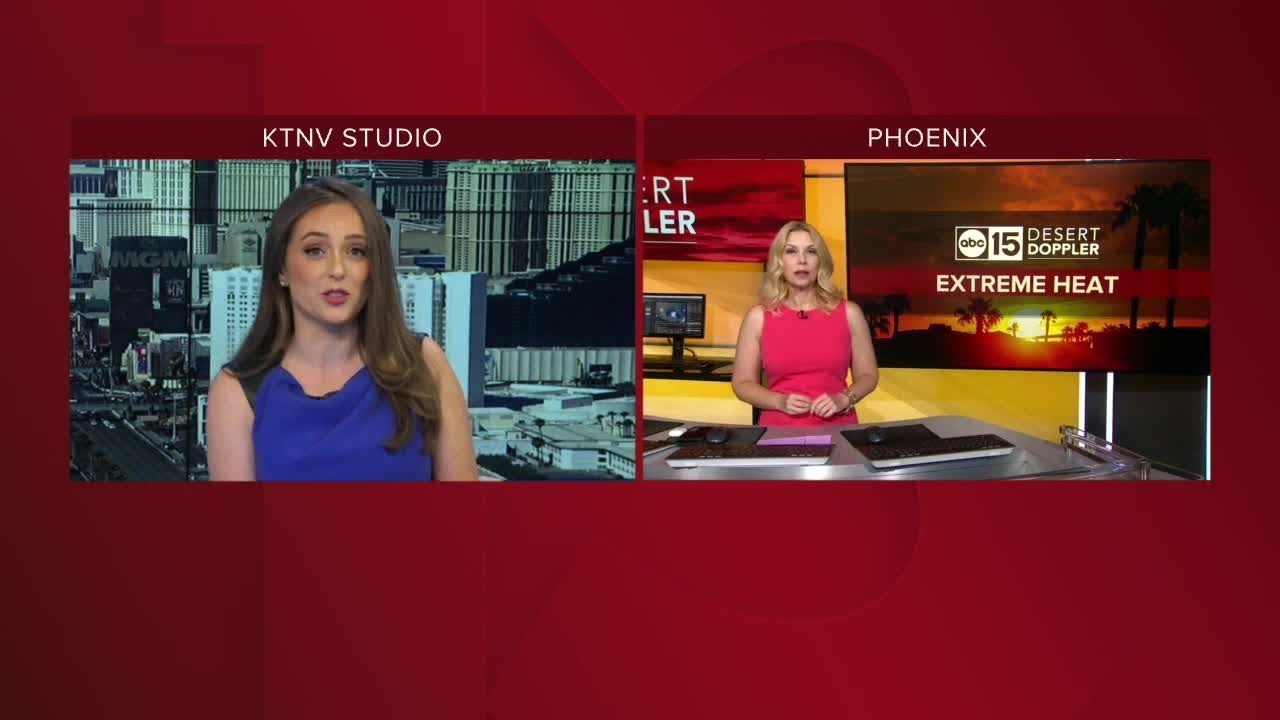 ABC13 Las Vegas and ABC15 Pheonix talk high temps amid heat wave - YouTube