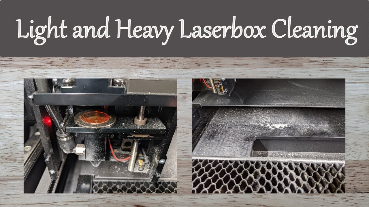 Cleaning up after light and Messy Jobs; xTool Laserbox Pro Laserbox ...