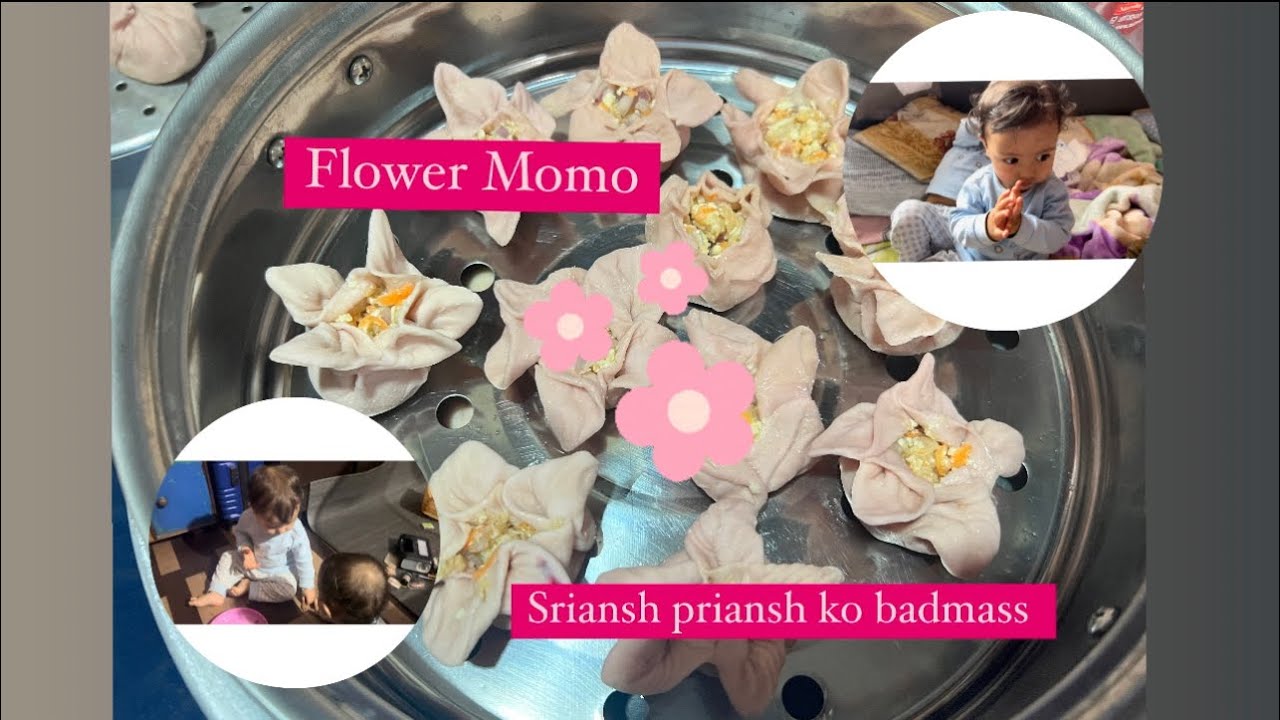 Hamro Holiday 🌸 #flower Momo || growing with twin || ️ - YouTube
