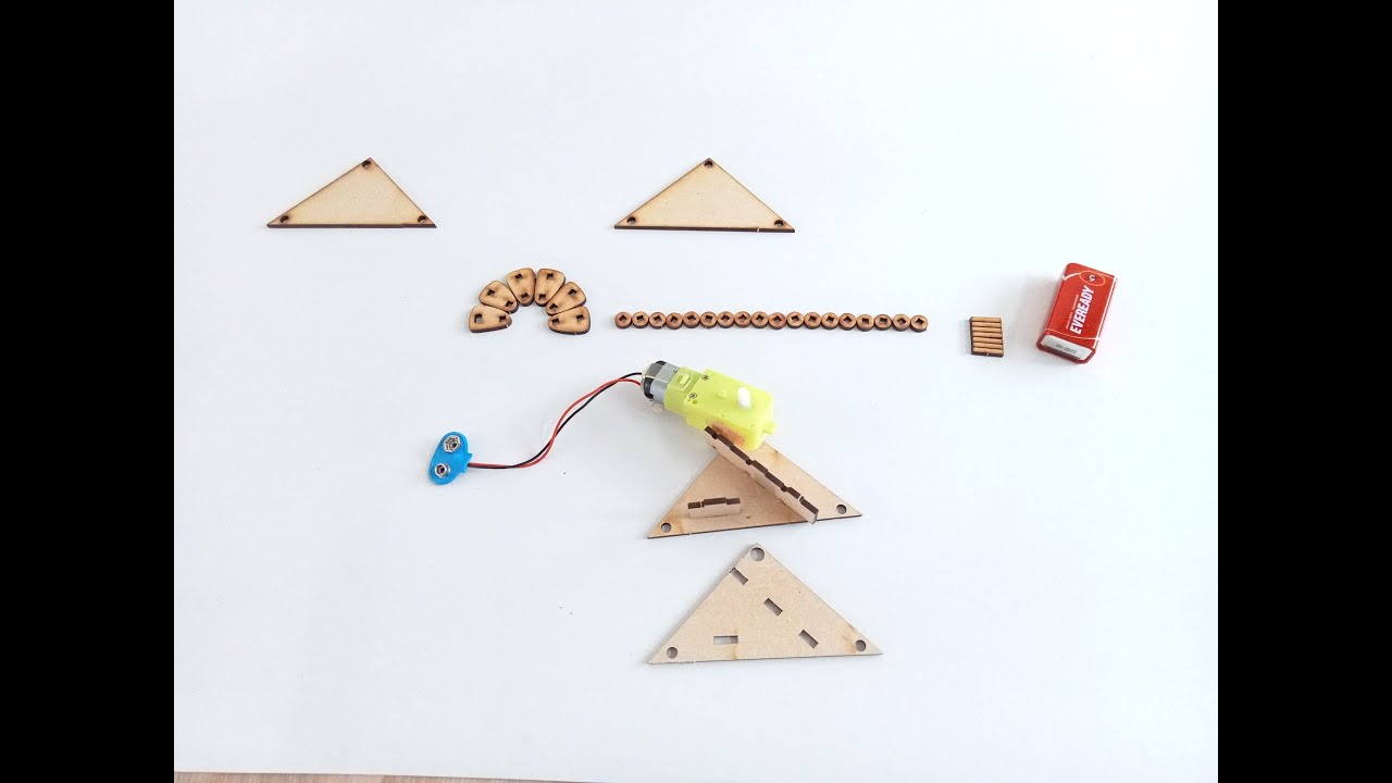 DIY Moving Triangle ROBOT for KIDS to learn Kinematics and ROBOTICS ...