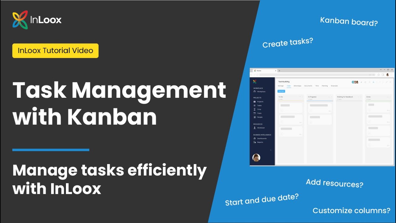 Video Tutorial: Task management with Kanban in InLoox Web App - YouTube