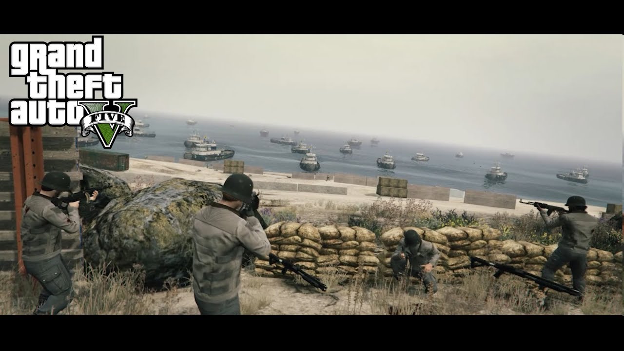 D-Day | GTA V Cinematic - YouTube
