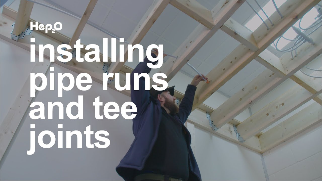 How to install pipe runs and tee joints - YouTube