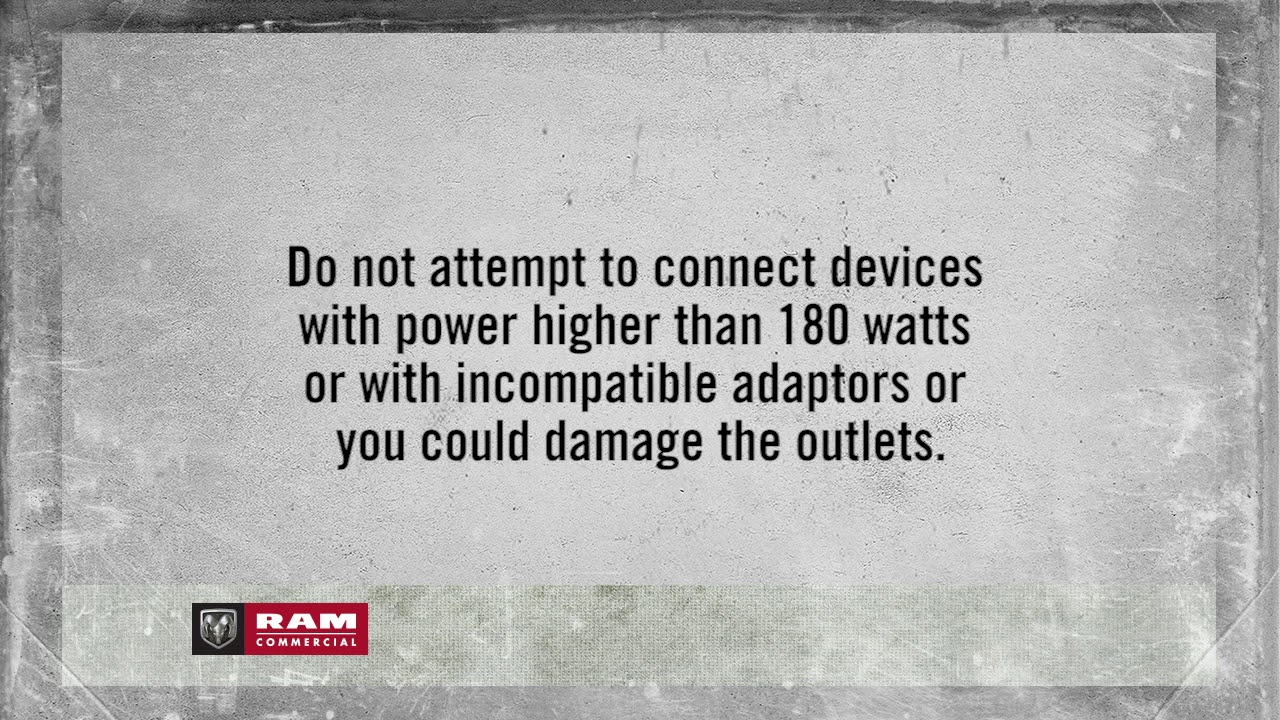 Electrical Power Outlets | How To | 2019 Ram ProMaster City - YouTube