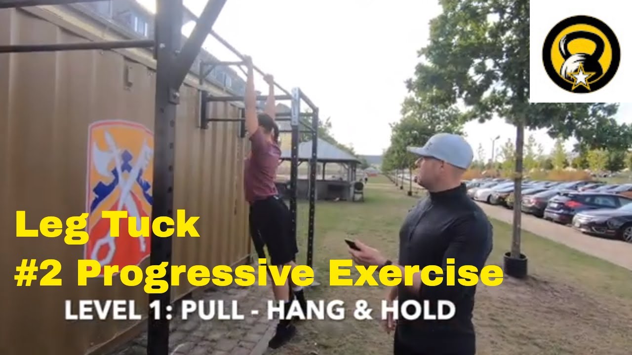 Leg Tuck Exercise [ACFT Army] - Hang and Hold - LEVEL 1 - YouTube
