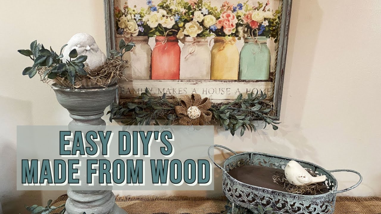 DIY Spring Decor | Budget Friendly | Thrift Flip & Scrap Wood Projects ...