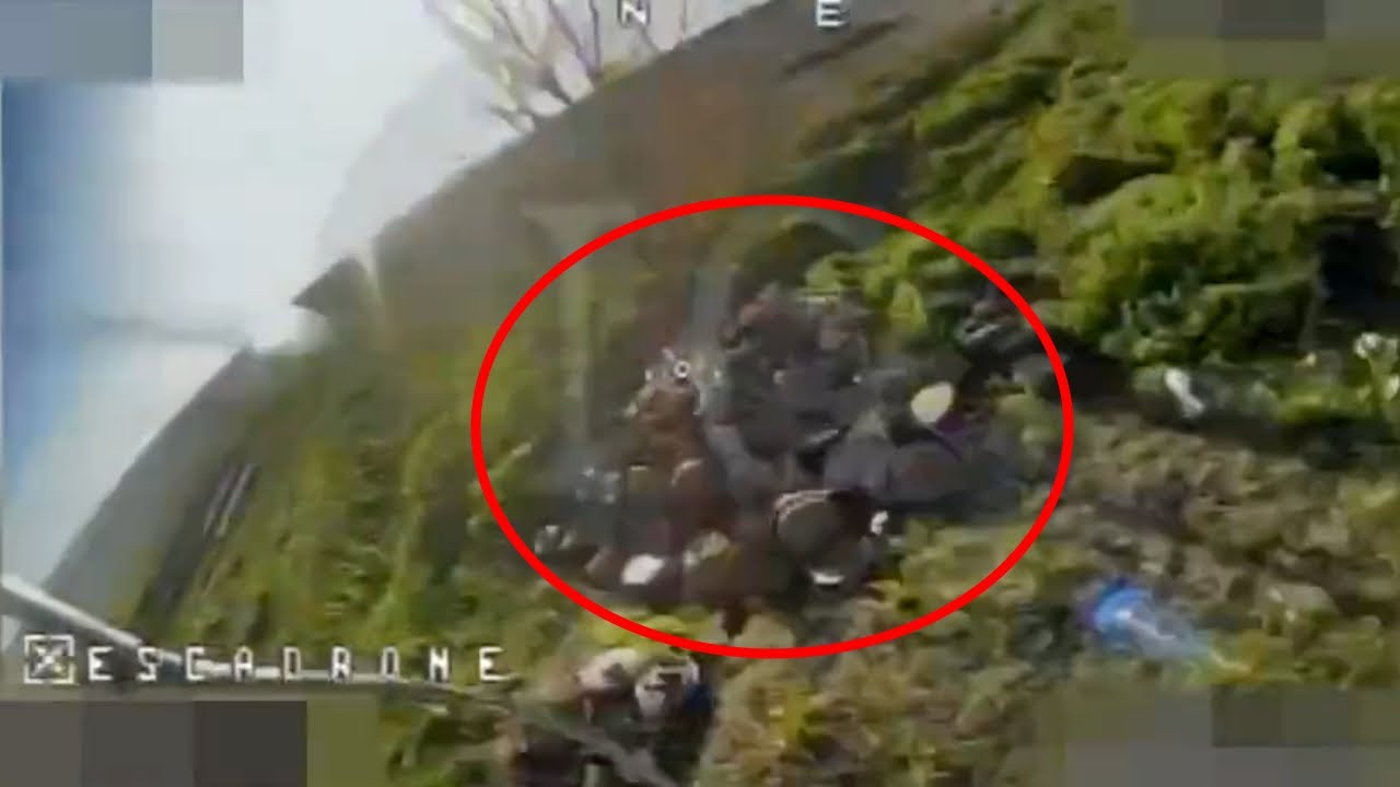 FPV Drones Finds A Large Pile Of Anti Tank Mines - YouTube