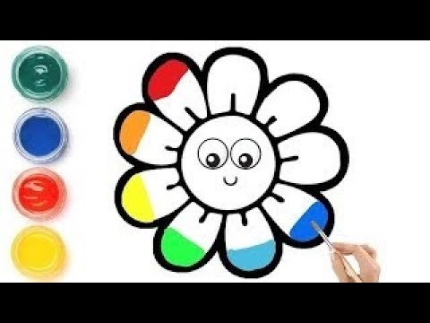 Flower ka Drawing || How to draw draw flower drawings || Easy step by ...