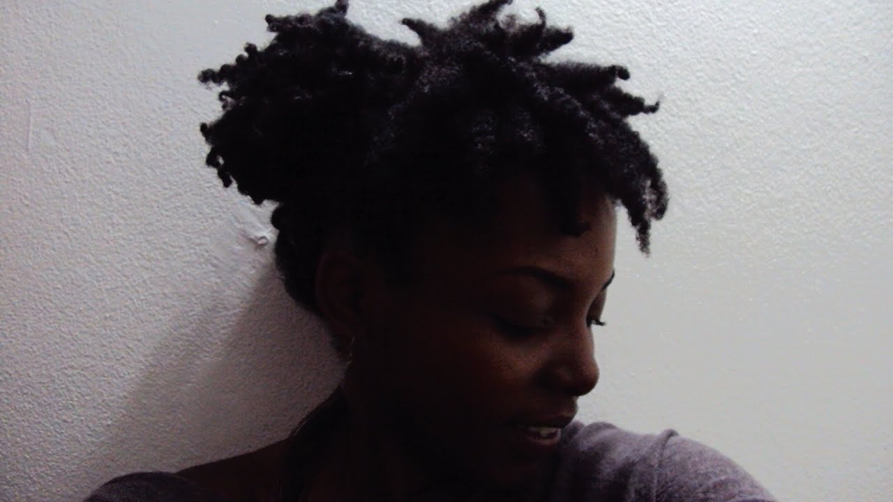 Natural hair Puff + bang tutorial - YouTube