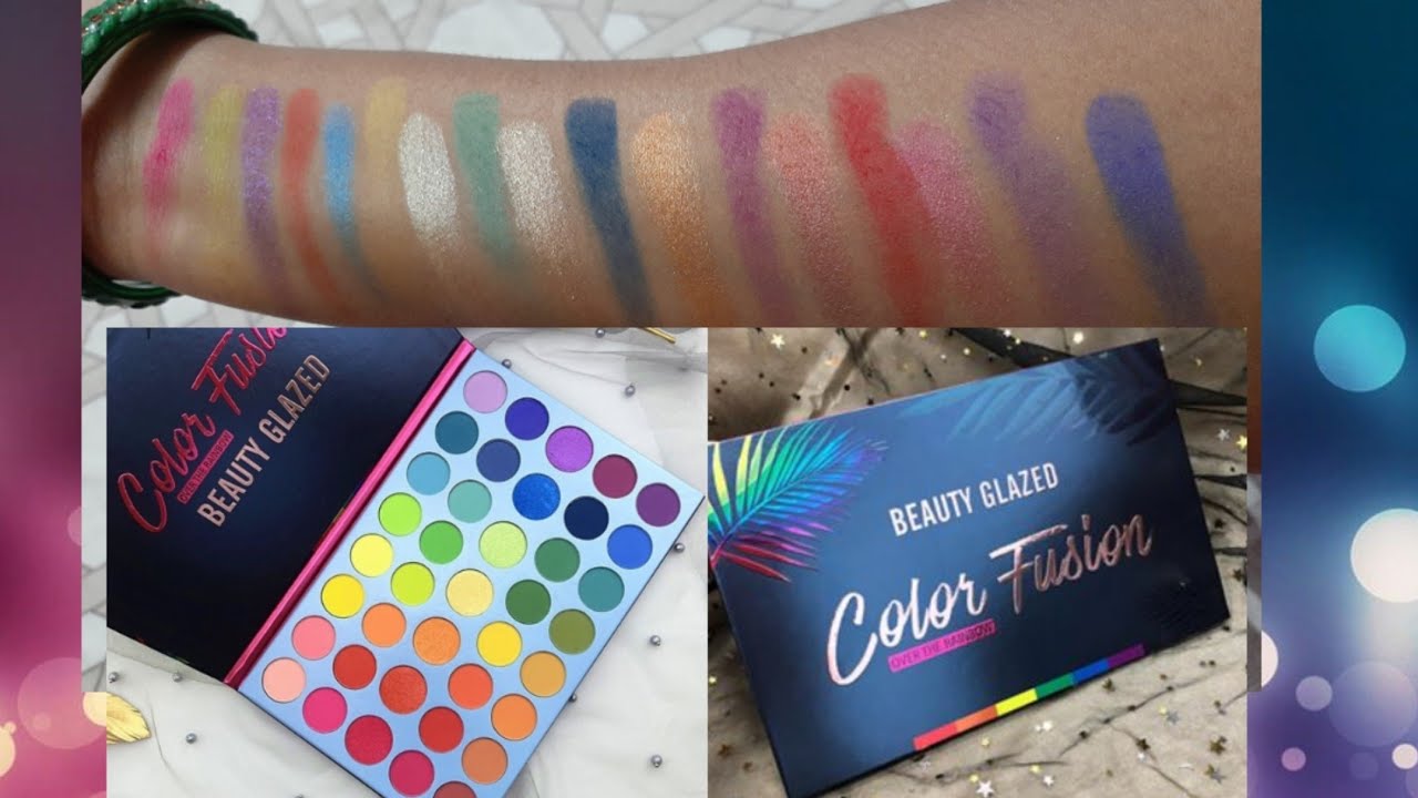 Beauty glazed color fusion eyeshadow palette review, demo & swatches ...